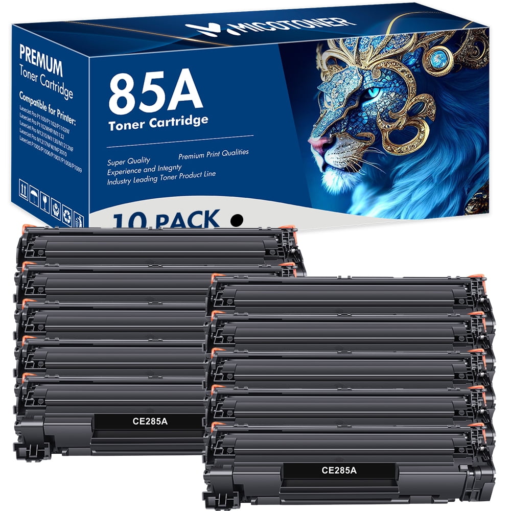 True Image 10-Pack Compatible Toner Cartridge for HP CE285A 85A for ...