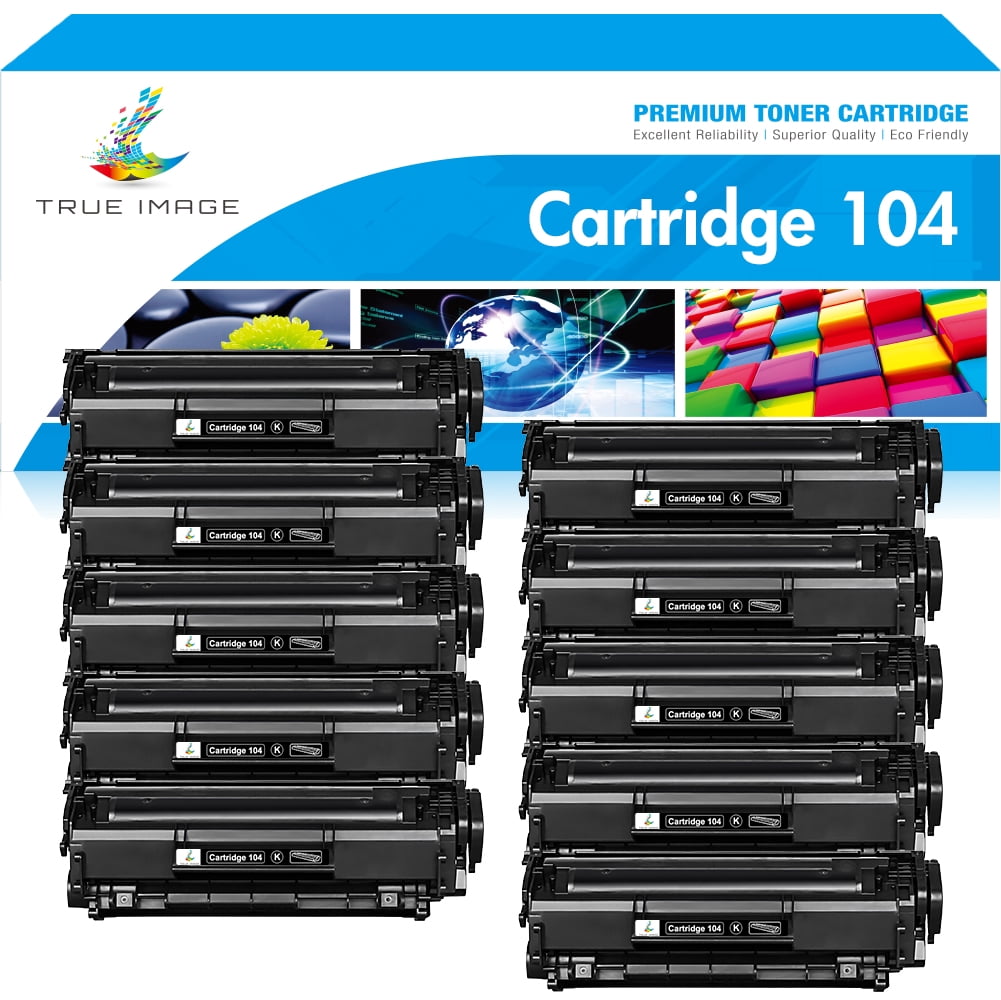 True Image 10-Pack Compatible Toner Cartridge for Canon 104 for ...