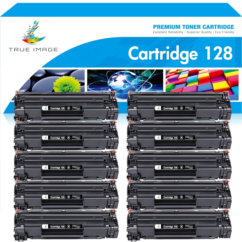 True Image 10-Pack CRG 128 Compatible for Canon 128 Toner Cartridge ...