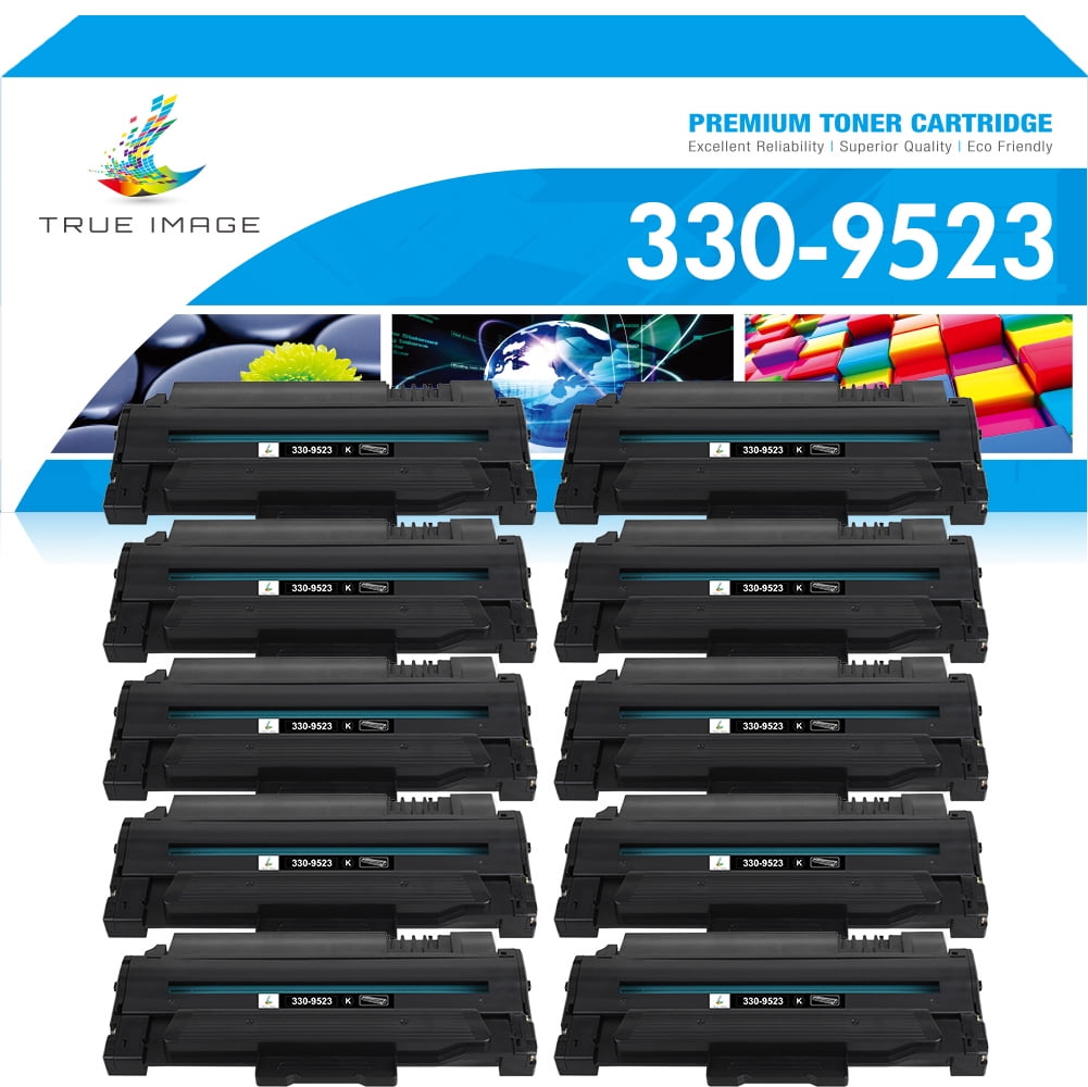 True Image 10-Pack Compatible Toner Cartridge for Dell 330-9523 Work ...