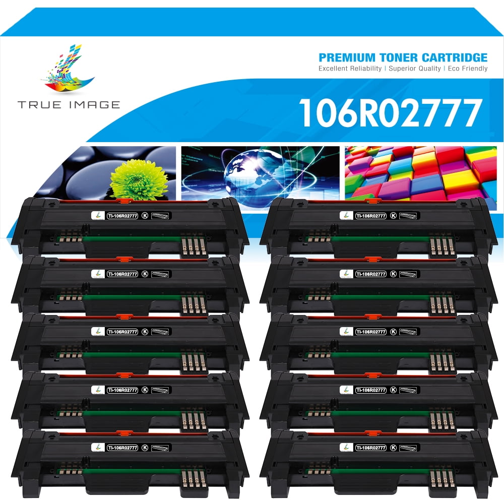 True Image 10-Pack Compatible Toner Cartridge for Xerox 106R02777 Work ...