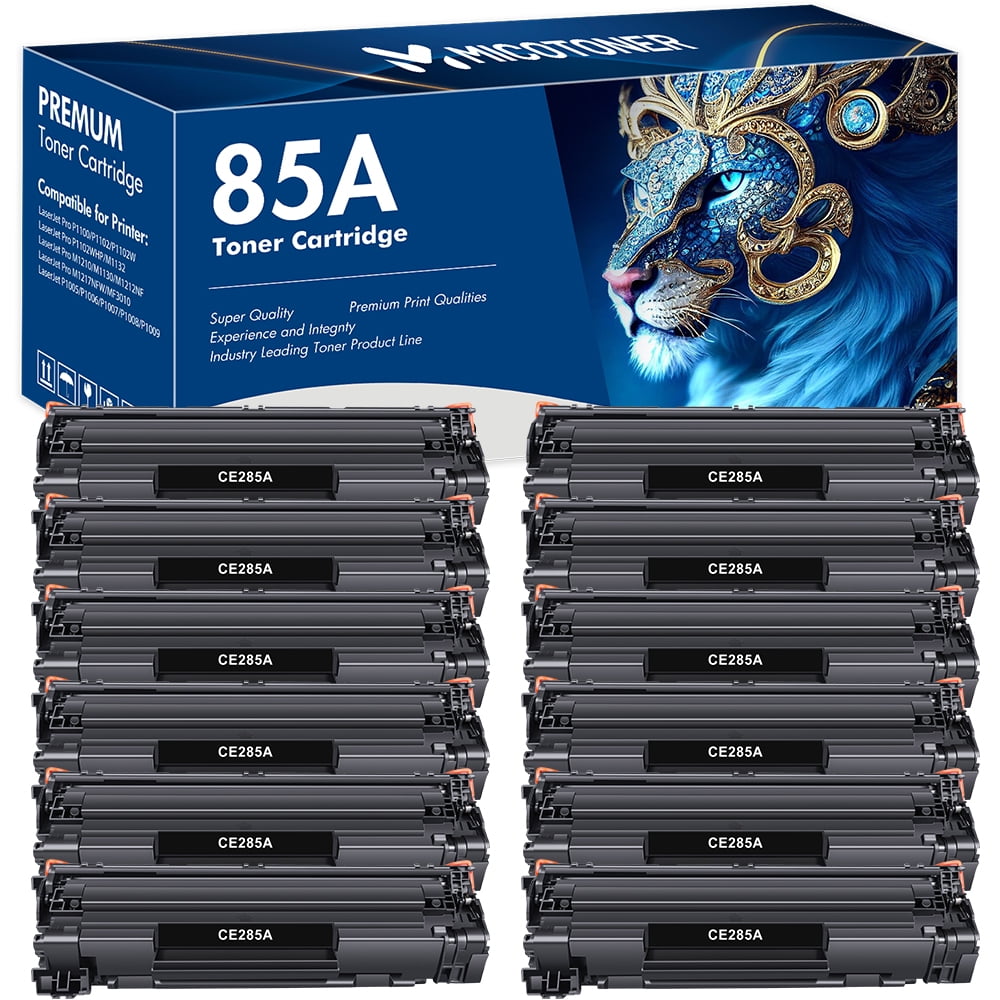 True Image 12-Pack Compatible Toner Cartridge for HP CE285A 85A for ...