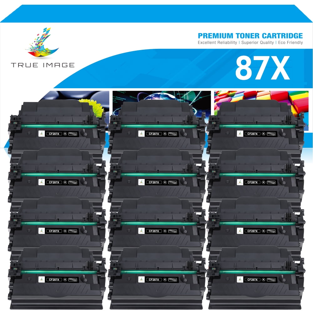 True Image 12-Pack LaserJet Toner for HP CF287X 87X M506dn M506x MFP ...