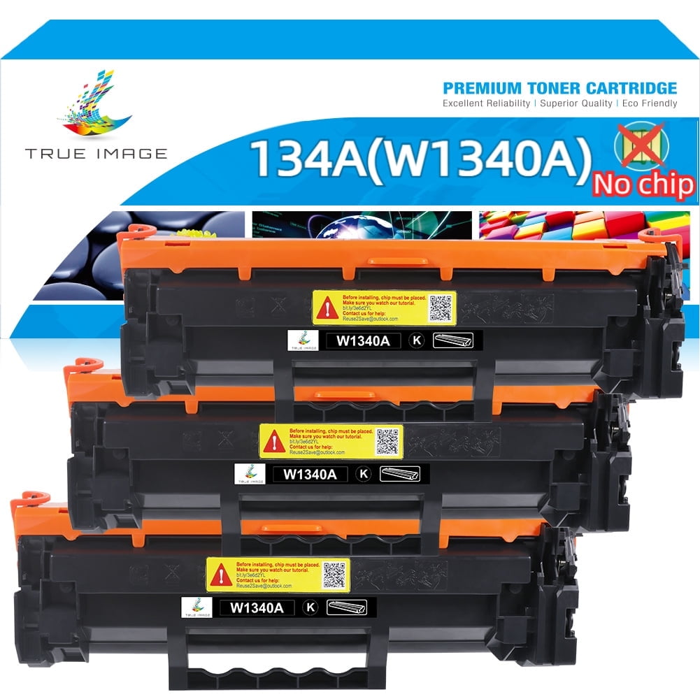 True Image 134A Toner NO CHIP Compatible Toner Cartridge Compatible for HP 134A W1340A W1340X ...