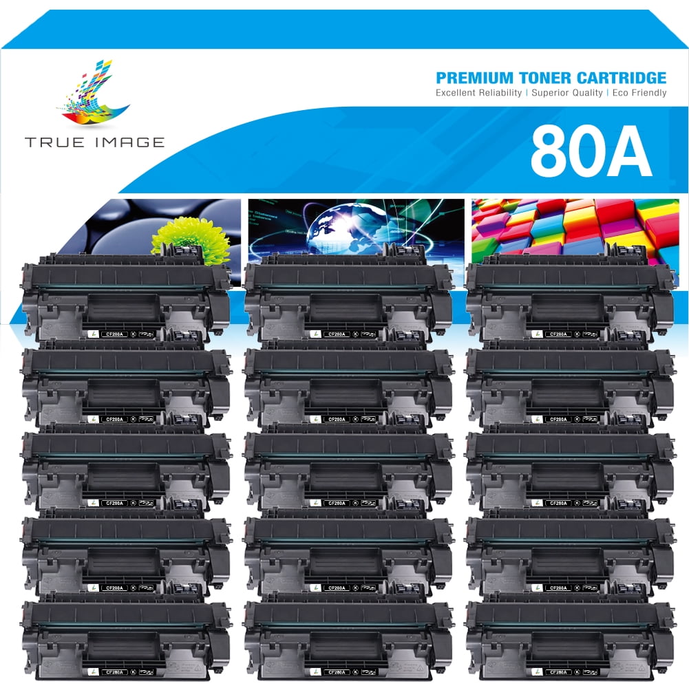 True Image 15-Pack Compatible Toner Cartridge for HP CF280A 80A ...