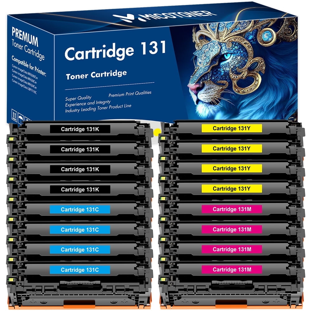 MICOTONER 16-Pack Compatible Toner Cartridge for Canon 131II imageCLASS ...