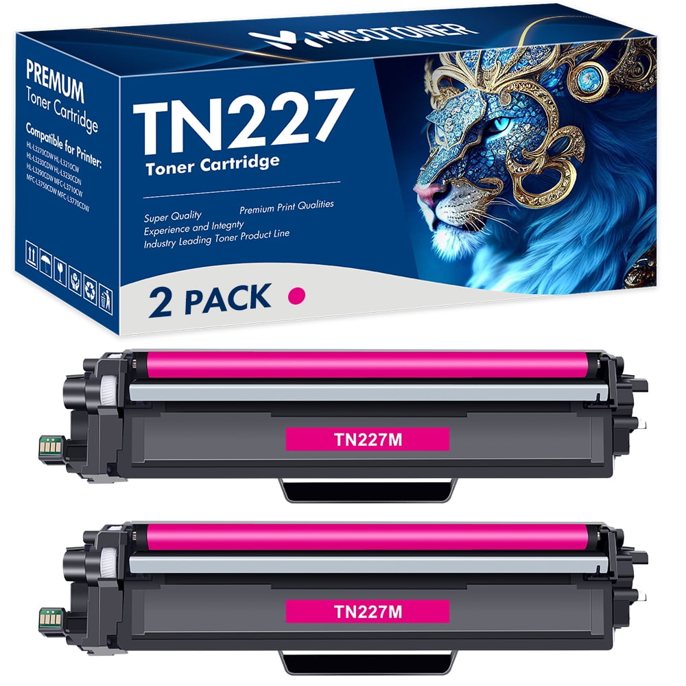 True Image 2-Pack Compatible Toner Cartridge for Brother TN-227M TN-227 ...