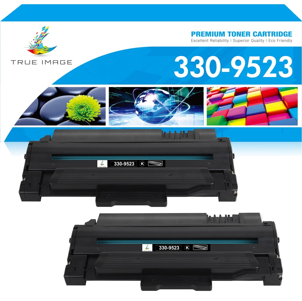True Image 2-Pack Compatible Toner Cartridge for Dell 330-9523 Work ...