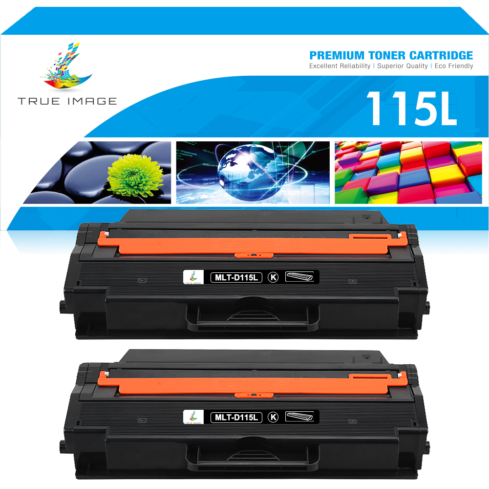 True Image 2-Pack Compatible Toner Cartridge for Samsung MLT-D115L Work with Xpress SL-M2620ND ...