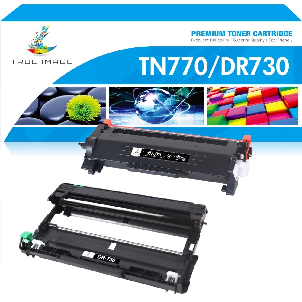 True Image 2-Pack TN770 Toner Cartridge DR730 Drum Unit Set Compatible ...