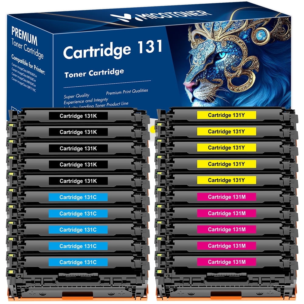 True Image 20-Pack Compatible Toner Cartridge for Canon 131II imageCLASS MF8280Cw MF628Cw ...