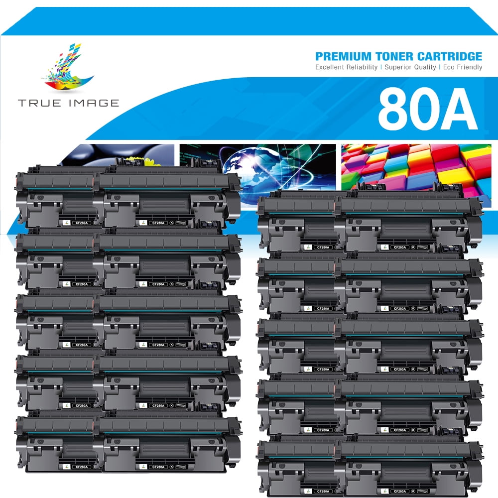 True Image 20-Pack Compatible Toner Cartridge for HP CF280A 80A ...