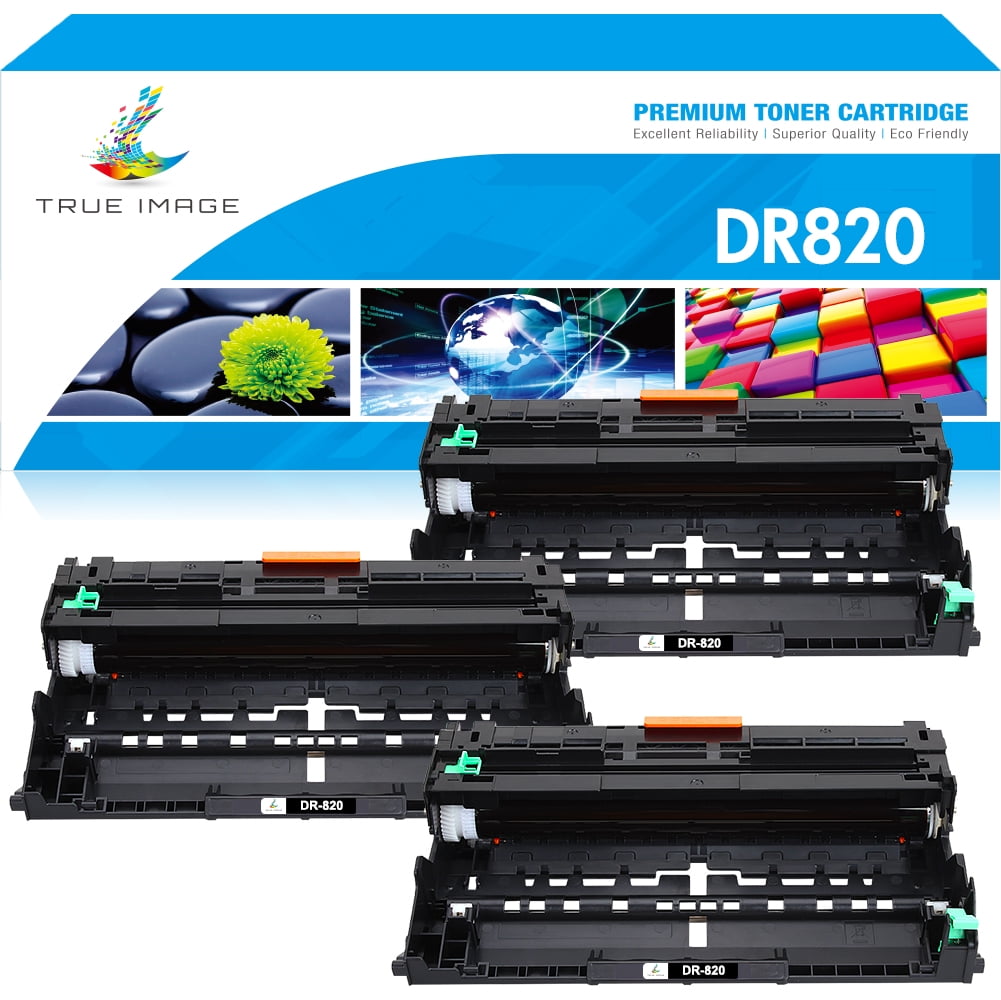 True Image 3-Pack Compatible Drum Unit DR-820 Brother HL-L5200DW HL ...