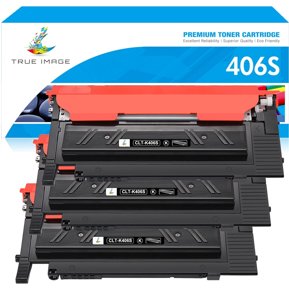 True Image 3-Pack Compatible Toner Cartridge for Samsung CLT-K406S 406S ...