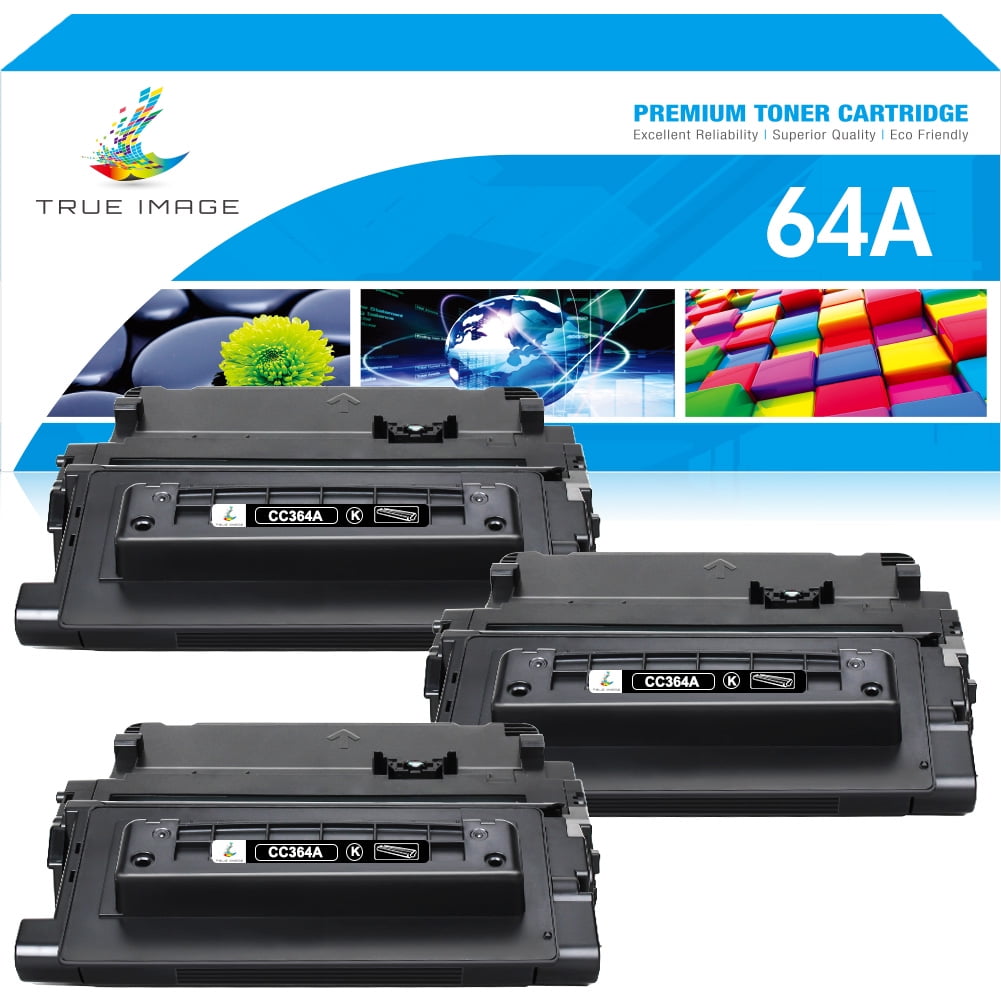 True Image 3-Pack Compatible Toner Cartridge for HP CC364A 64A LaserJet ...