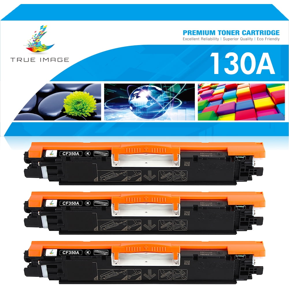 True Image 3-Pack Compatible Toner Cartridge for HP CF350A 130A Work ...