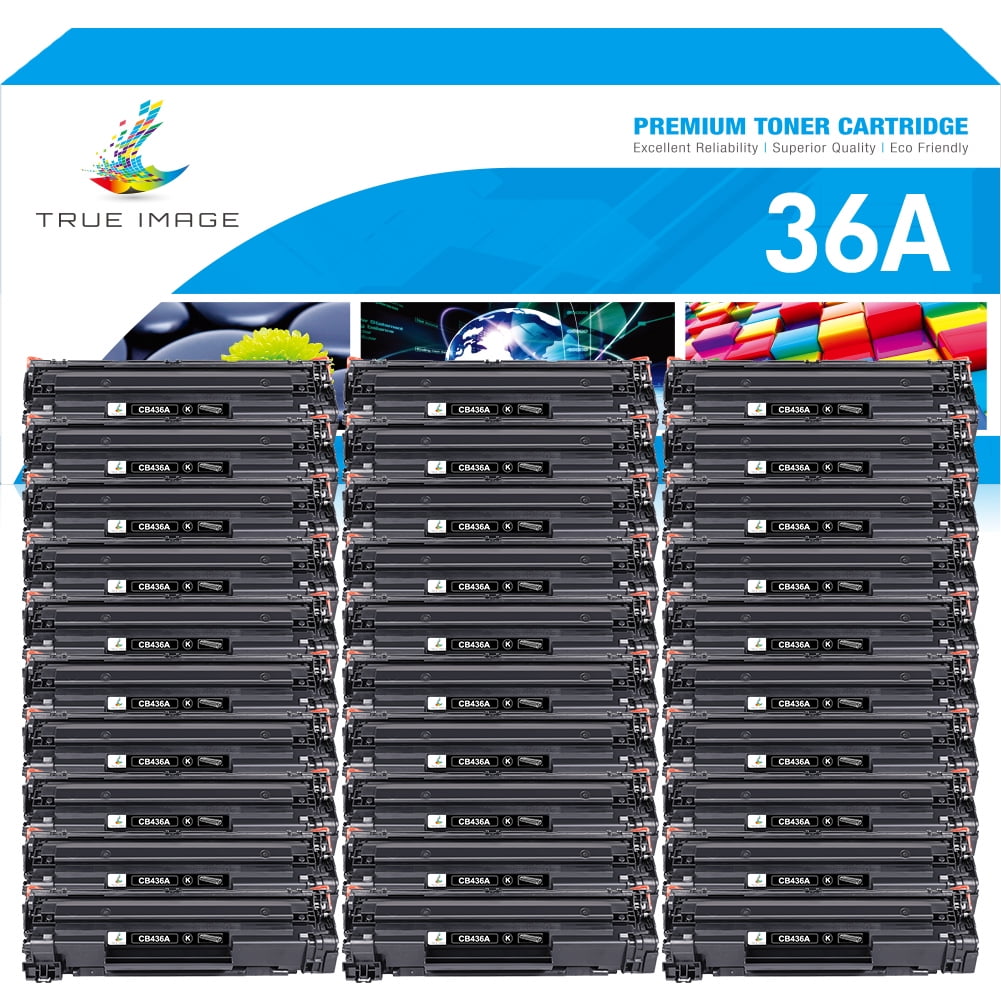True Image 30-Pack Compatible Toner Cartridge for HP CB436A 36A ...