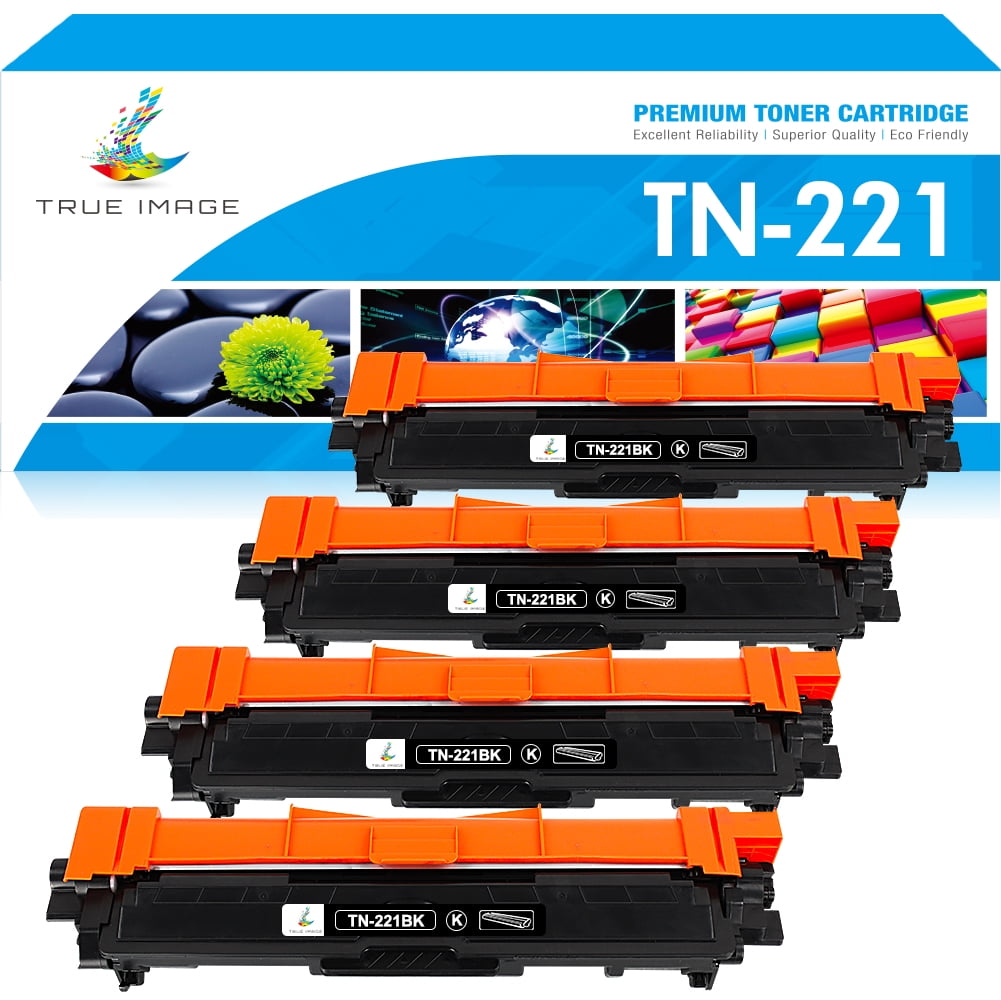 True Image 4-Pack Compatible Toner Cartridge for Brother TN-221 TN ...
