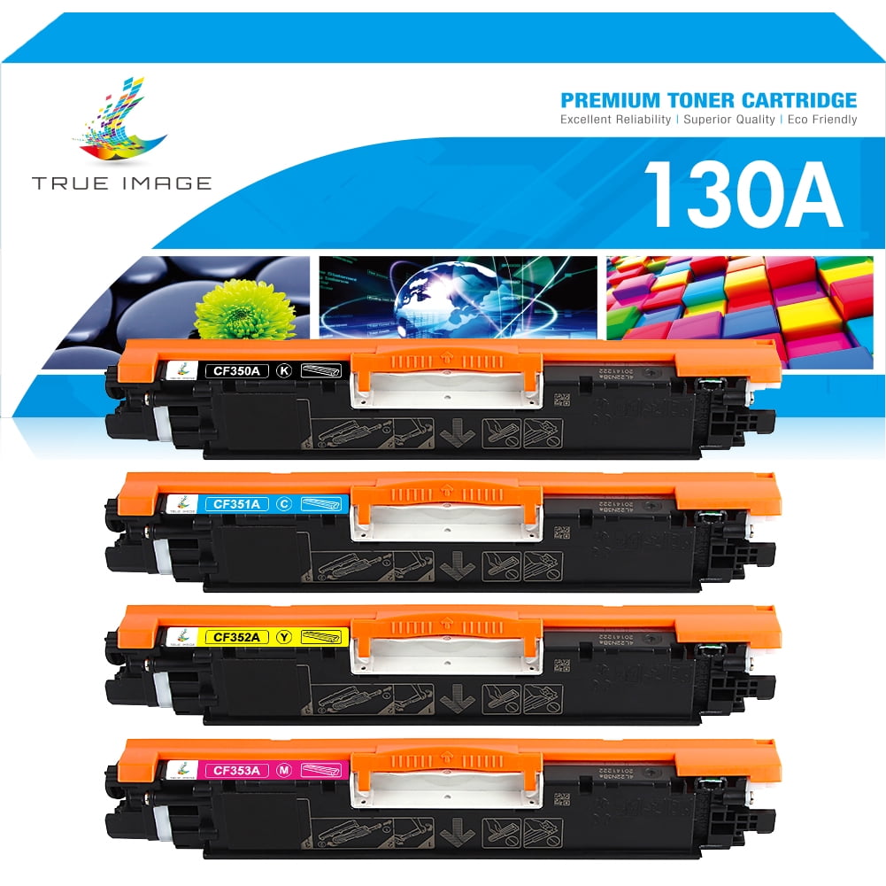 True Image 4-Pack Compatible Toner Cartridge for HP CF350A 130A Work ...