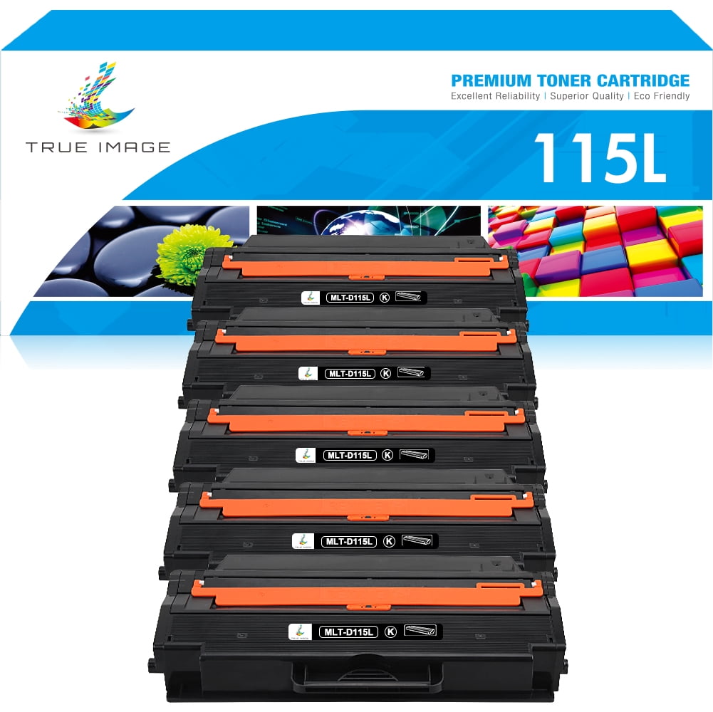 True Image 5-Pack Compatible Toner Cartridge for Samsung MLT-D115L Work with Xpress SL-M2620ND ...