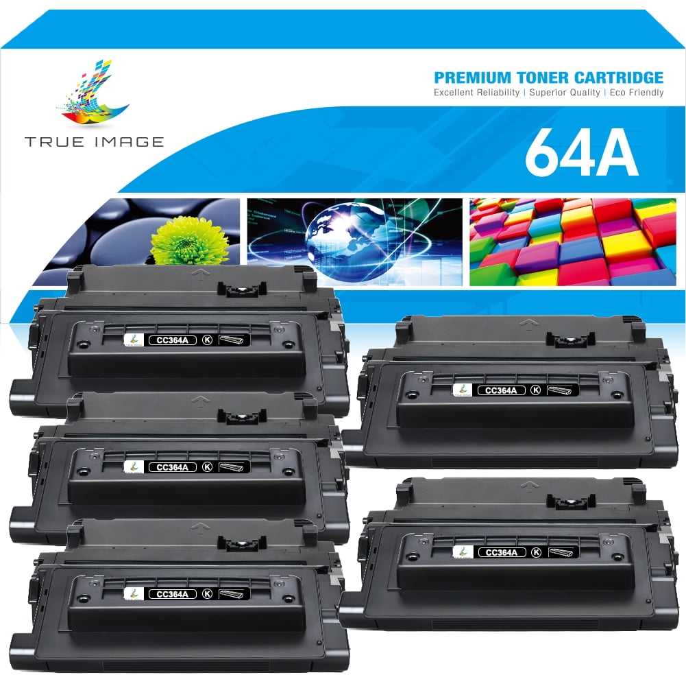 True Image 5-Pack Compatible Toner Cartridge for HP CC364A 64A LaserJet ...