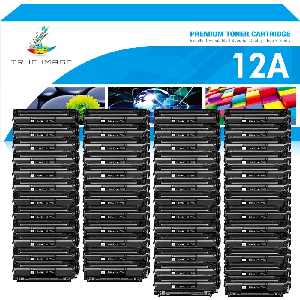 True Image 50-Pack Compatible Toner Cartridge for HP Q2612A 12A ...