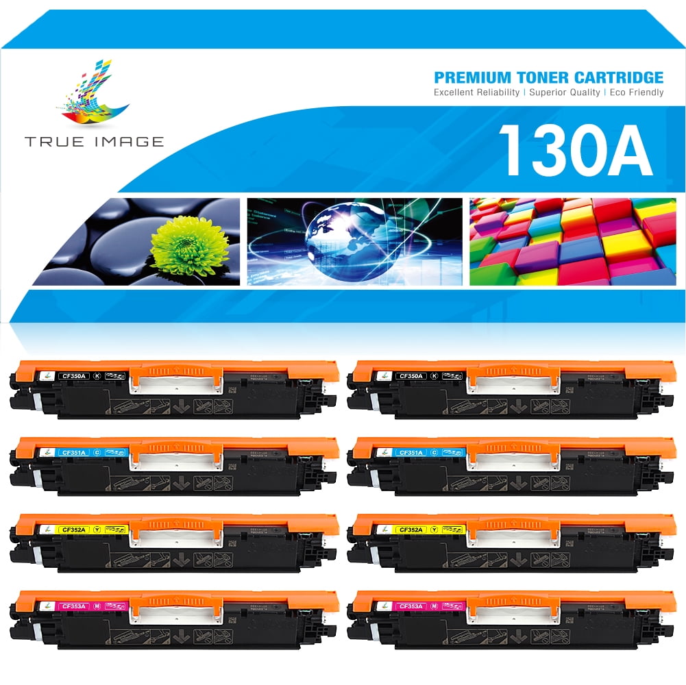 True Image 8-Pack Compatible Toner Cartridge for HP CF350A 130A Work ...