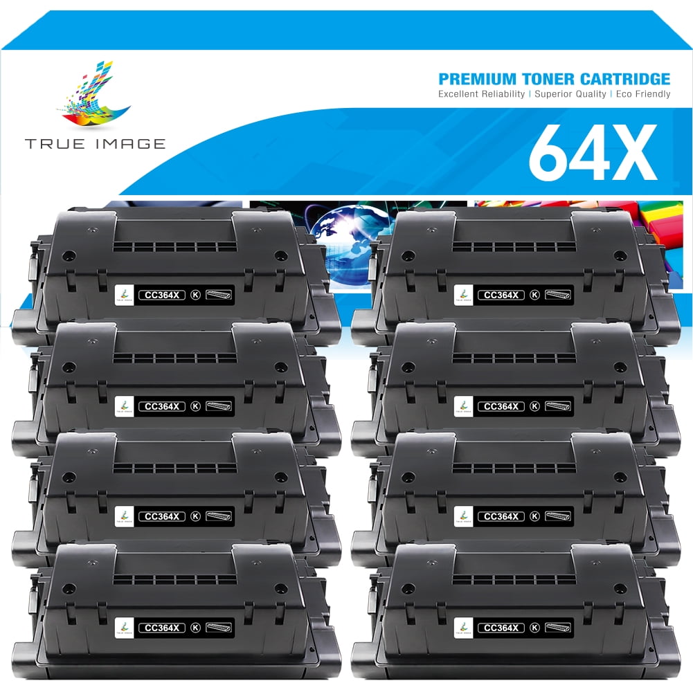True Image 8-Pack Compatible Toner Cartridge for HP CC364X 64X LaserJet ...