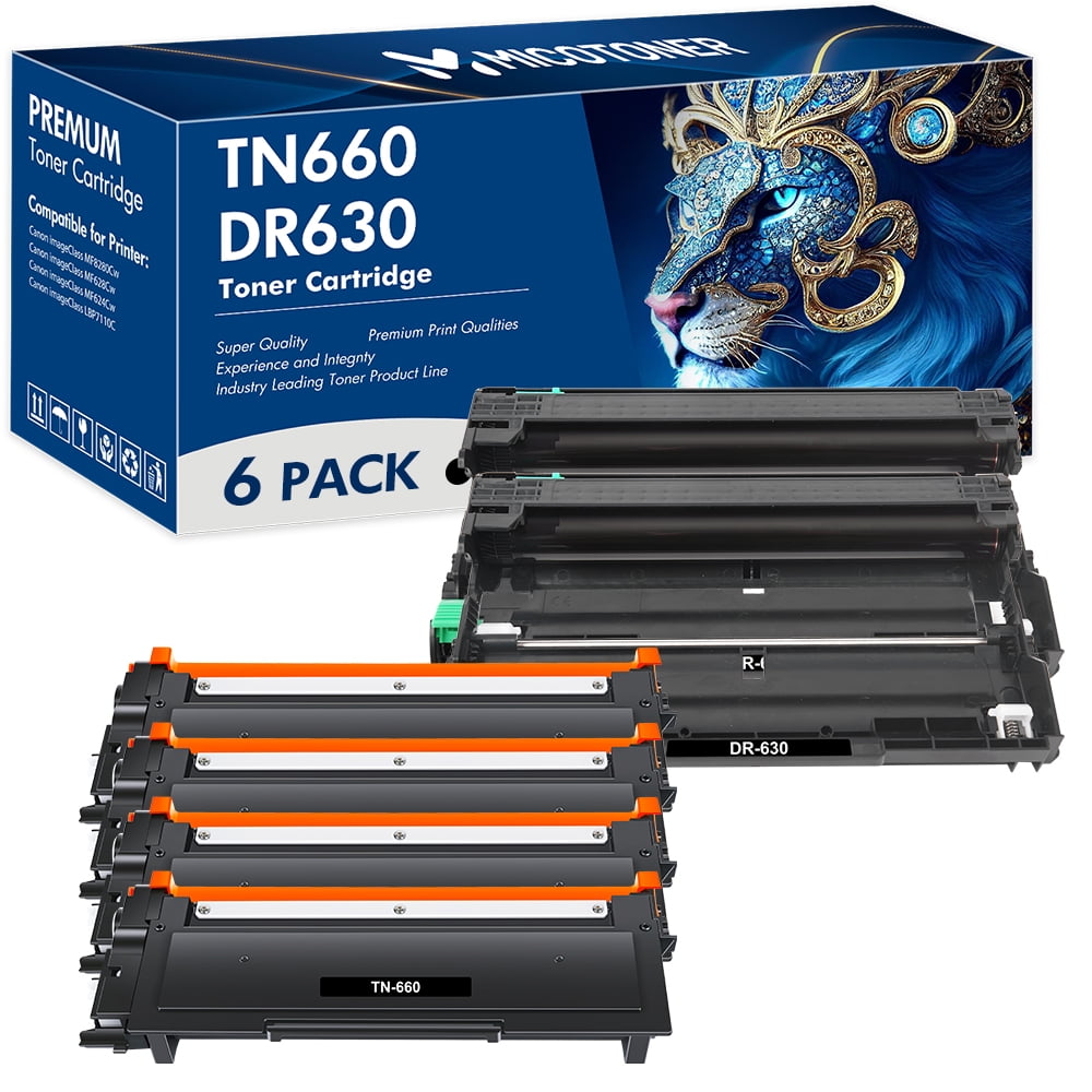 MICOTONER Compatible TN660 Toner Cartridge & DR630 Drum Unit for ...