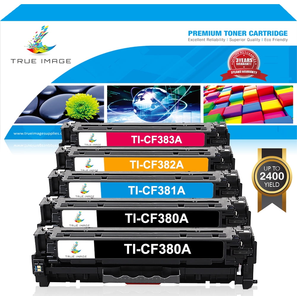 True Image Compatible Toner Cartridge for HP 312A 312X CF380A CF381A ...