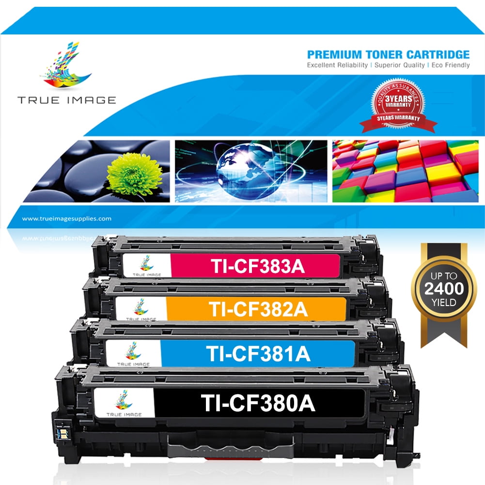 True Image Compatible Toner Cartridge for HP 312A 312X CF380A CF381A ...