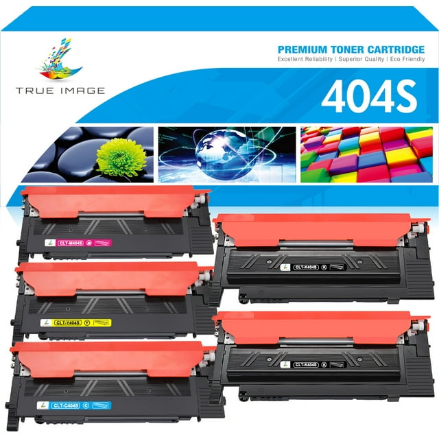 True Image Compatible Toner Cartridge Replacement for Samsung CLT-K404S CLT-C404S CLT-M404S CLT ...