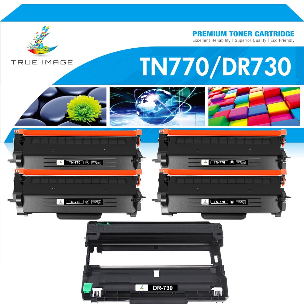 True Image TN770 Toner Cartridge DR730 Drum Unit Compatible for Brother ...