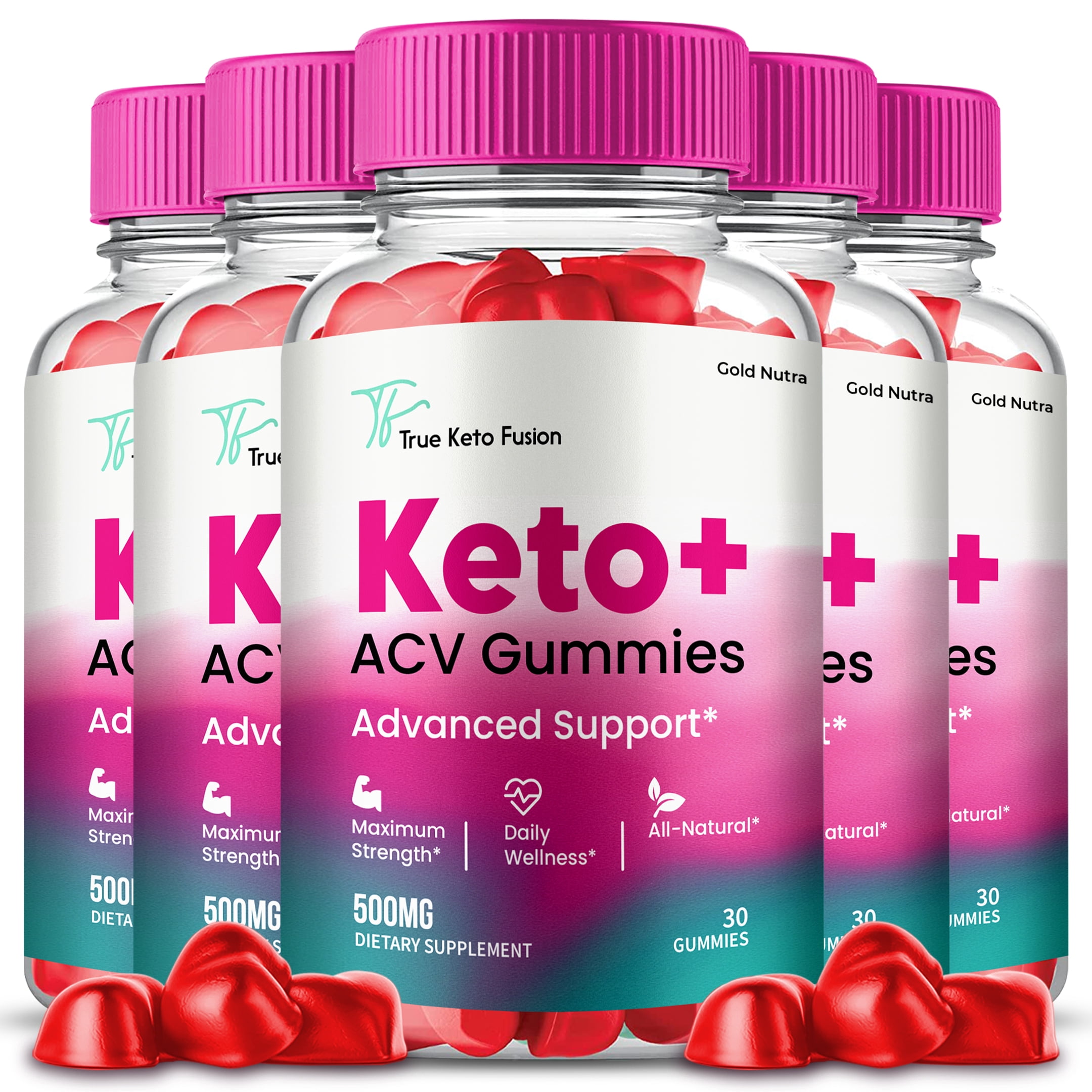 True Keto Fusion Keto + ACV Gummies Supplement for Ketogenic Diet ...