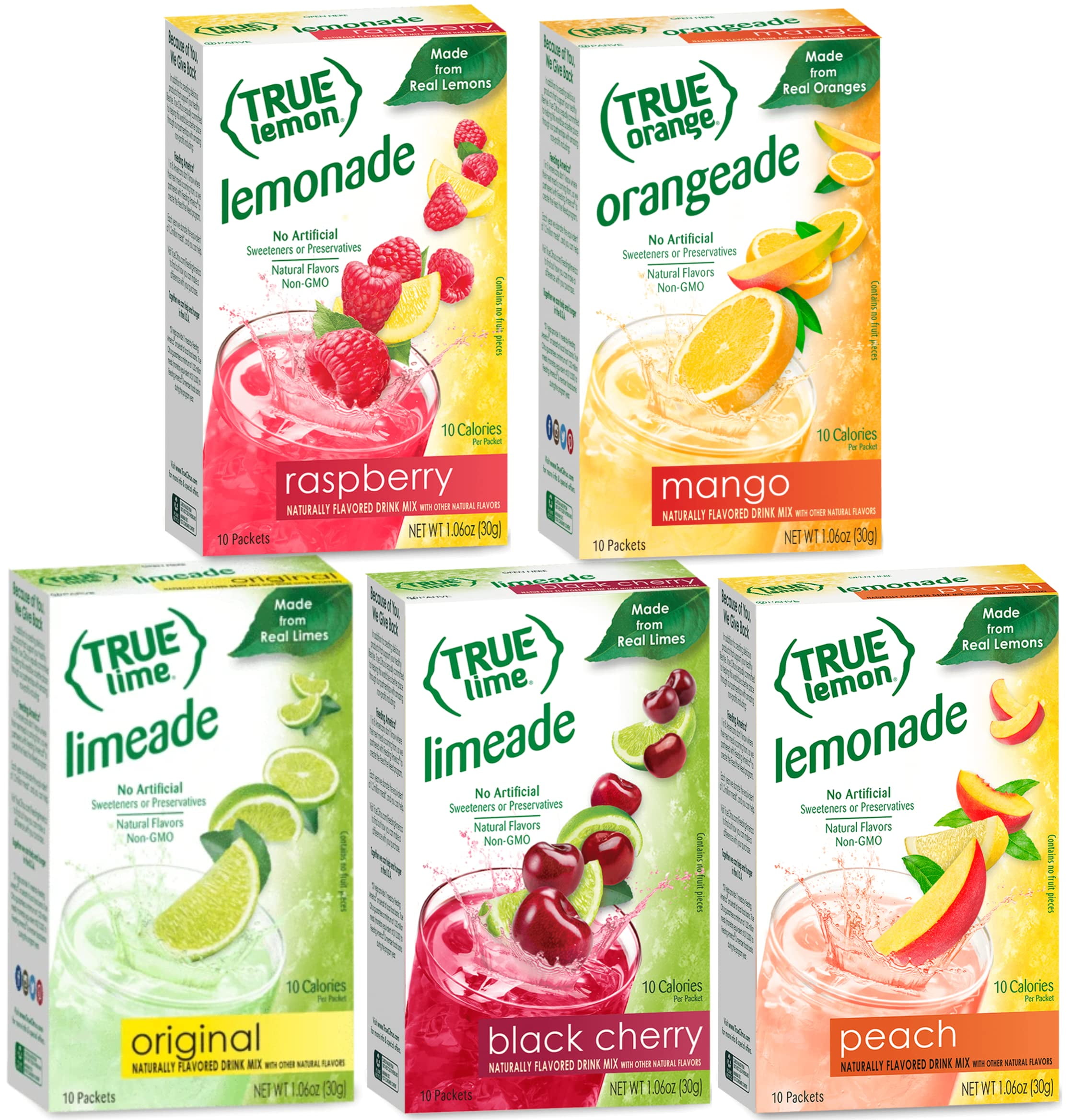 True Lemon Assorted Beverage & Lemonade Drink Mixes 10 Ct 1.06Oz(Pack ...