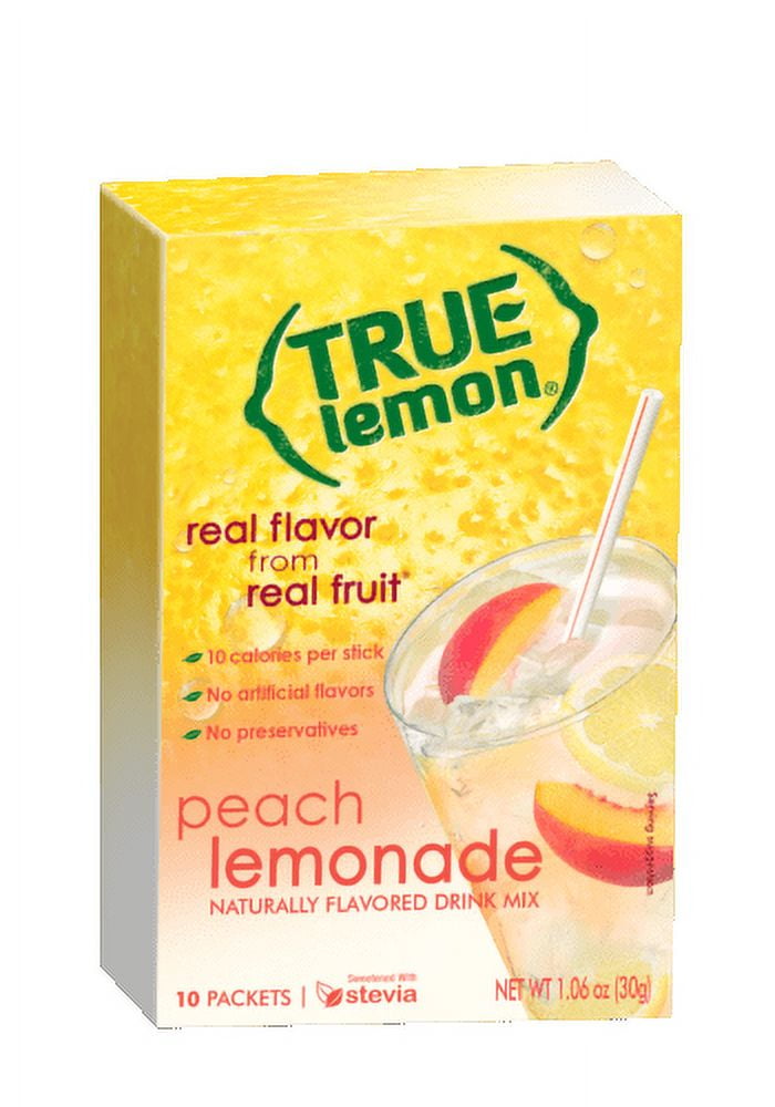 True Lemon, Drink Mix, Peach Lemonade - Walmart.com