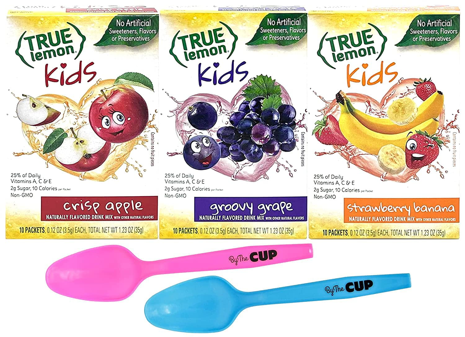 True Lemon Kids Variety, 1 of each Crisp Apple, Groovy Grape ...