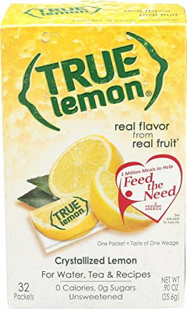 True Lemon, Lemon Crystallized Packets, 0.9 Ounce - Walmart.com