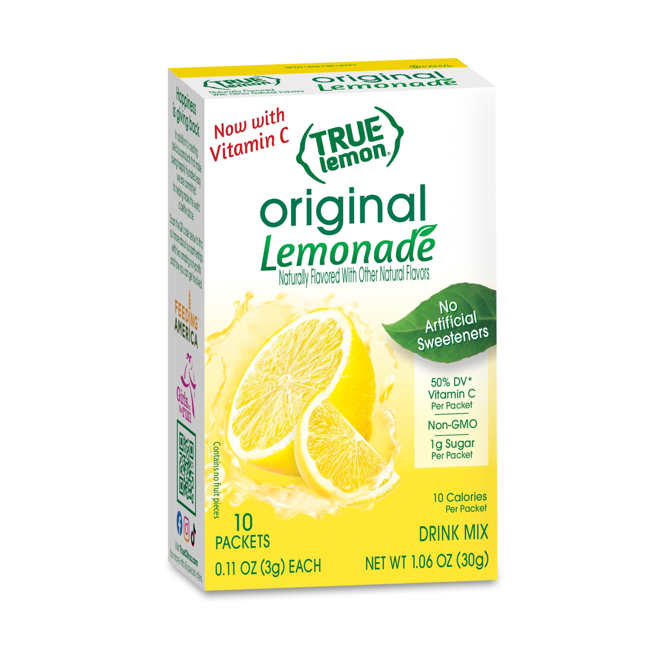 True Lemon Sugarless Diet Original Lemonade Drink Mix - Walmart.com