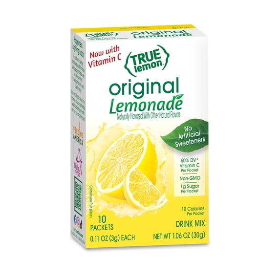 True Lemon Sugarless Diet Original Lemonade Drink Mix - Walmart.com