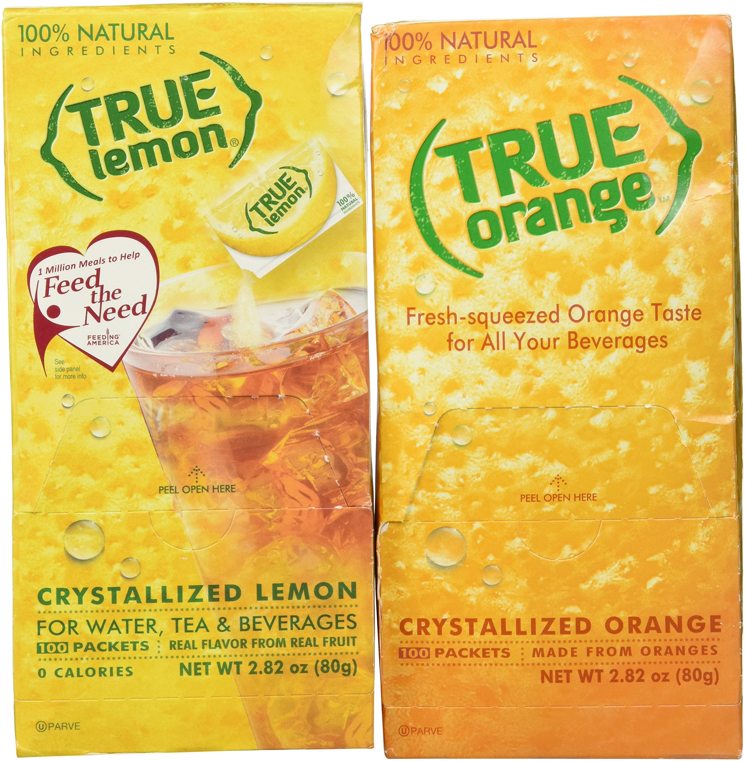 True Lemon And True Orange Dispenser Packets 100Ct (2Pk Variety ...