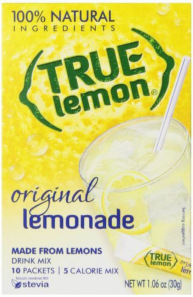 True Lemon-ade Lemonade Drink Mix, .3 GM (Pack of 12) - Walmart.com