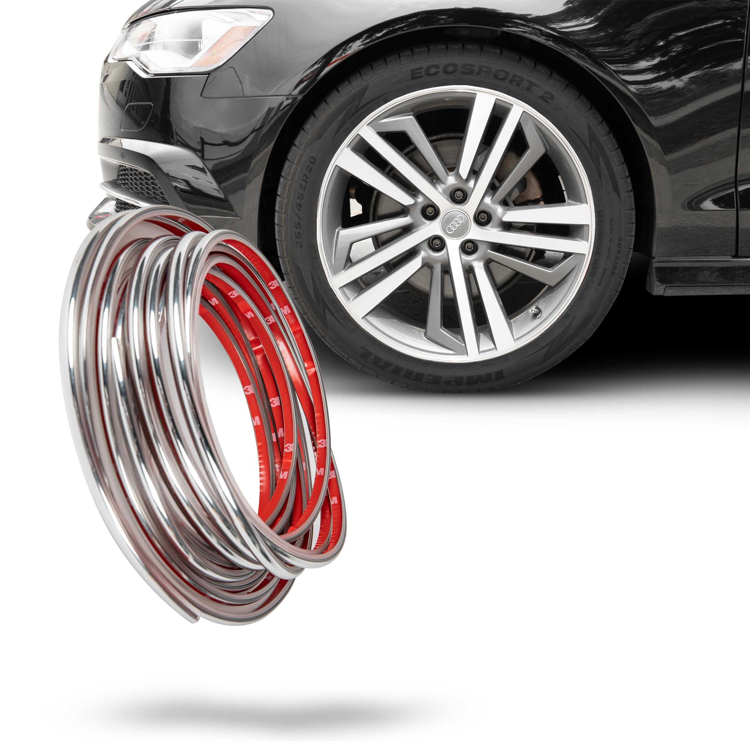 True Line Automotive Rim IFF17 Protector for Car (Chrome) - L Shape ...