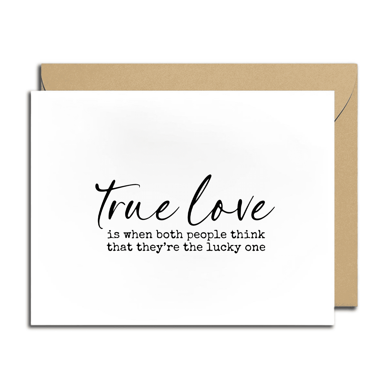 True Love Card – Heartfelt Message for Couples – Blank Inside with ...