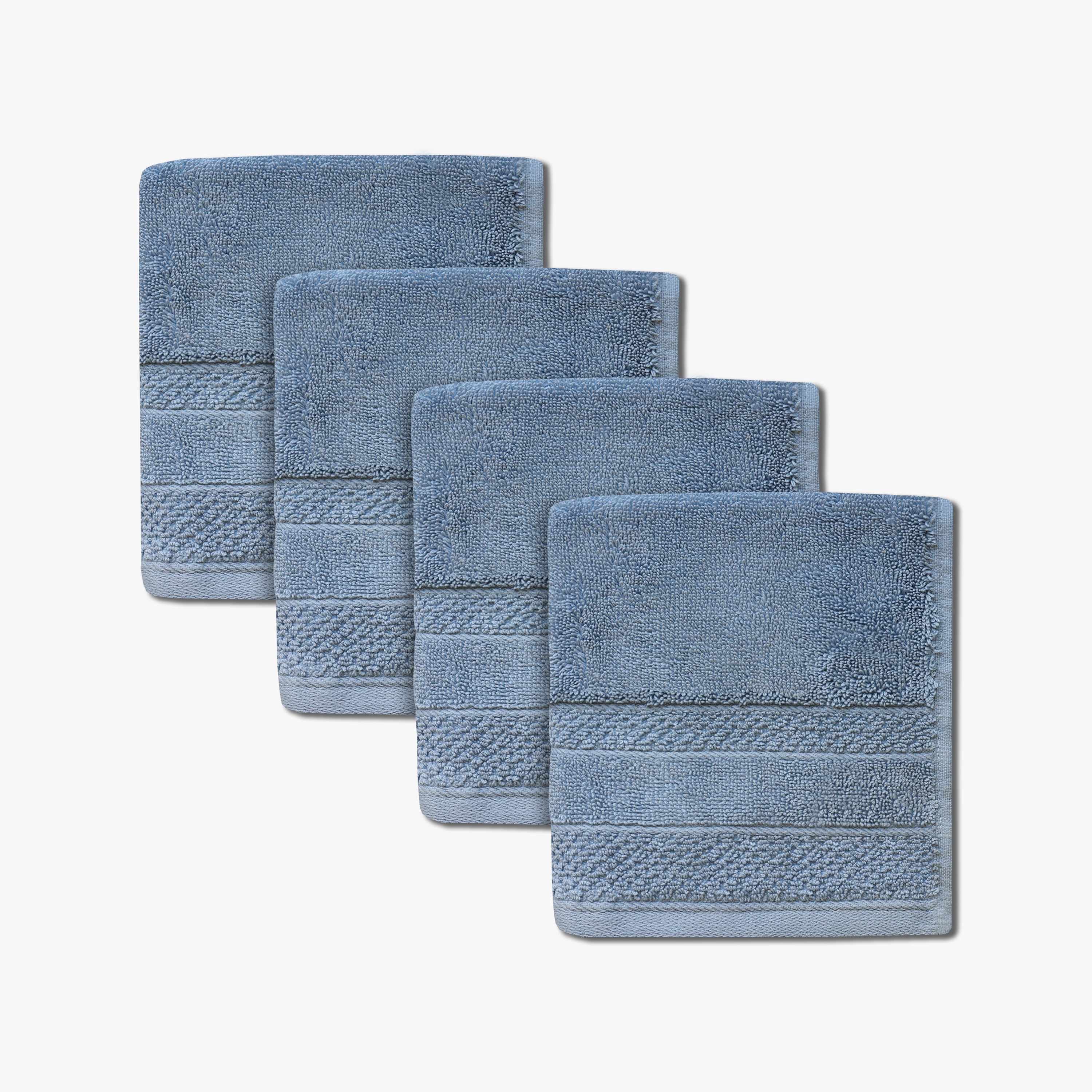 True Luxury by 1888 Mills 8-Piece Washcloth Set, 100% USA Cotton, Soft ...