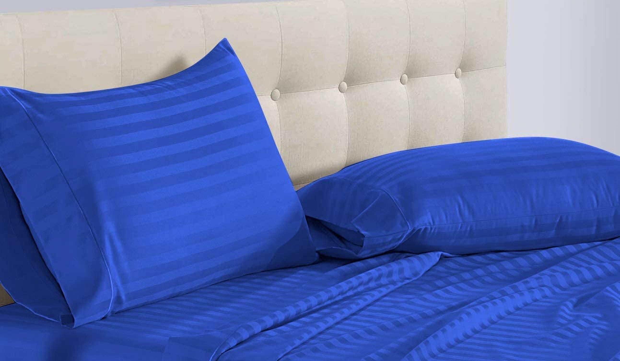 True Luxury Pure Heavy Rich Pima Cotton 4-Piece Bed Sheets Set Emperor ...
