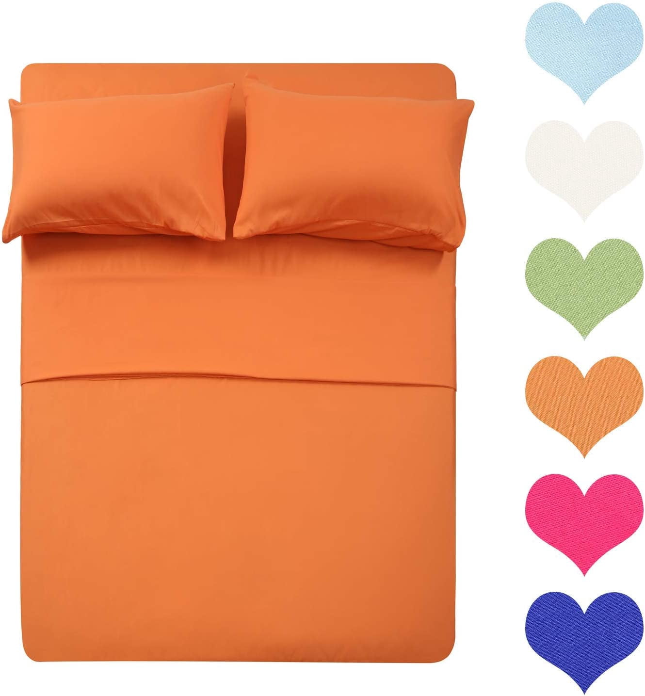 True Luxury Pure Heavy Rich Pima Cotton 4-Piece Bed Sheets Set Emperor ...
