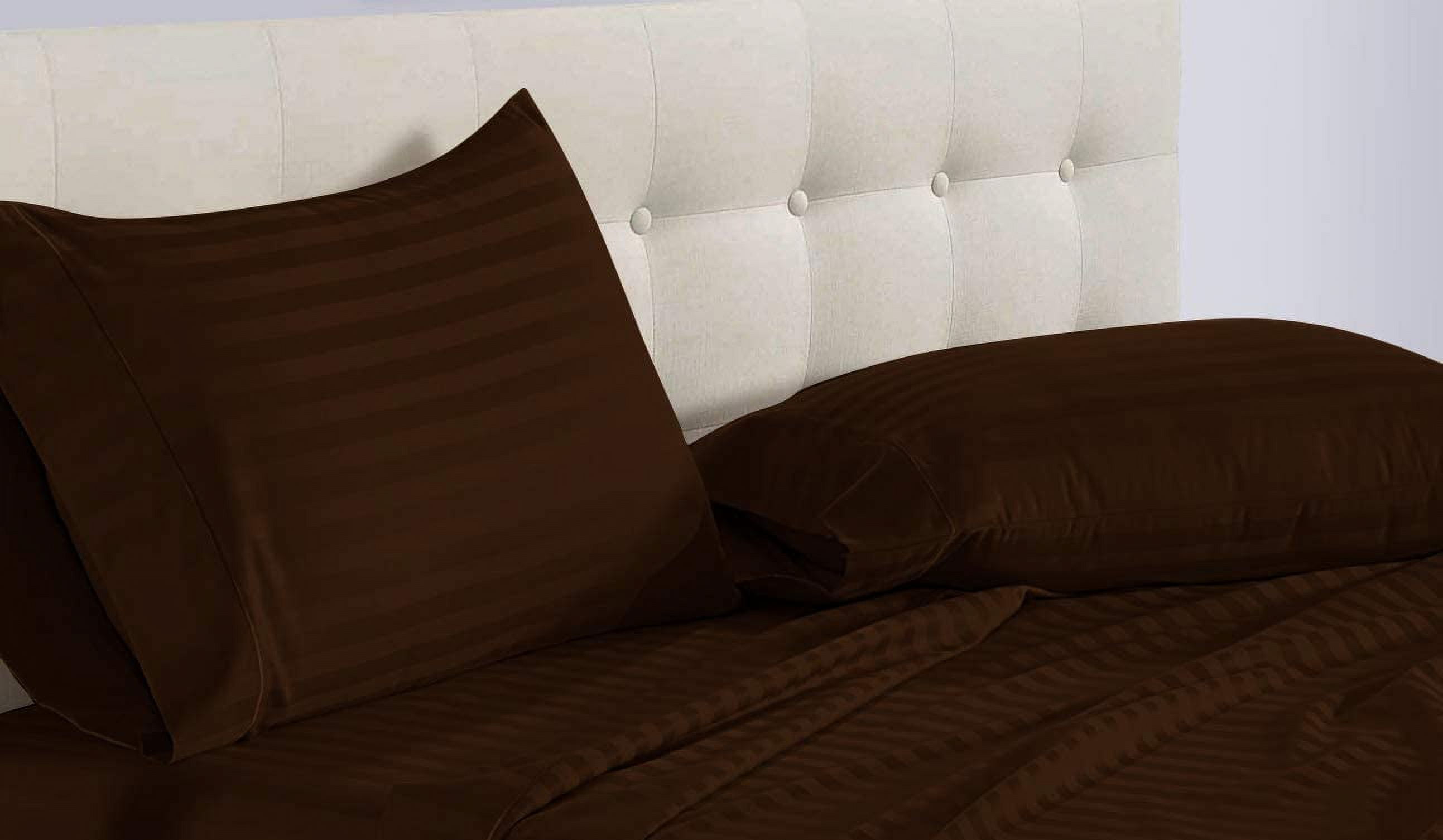 True Luxury Pure Heavy Rich Pima Cotton 4-Piece Bed Sheets Set Emperor ...