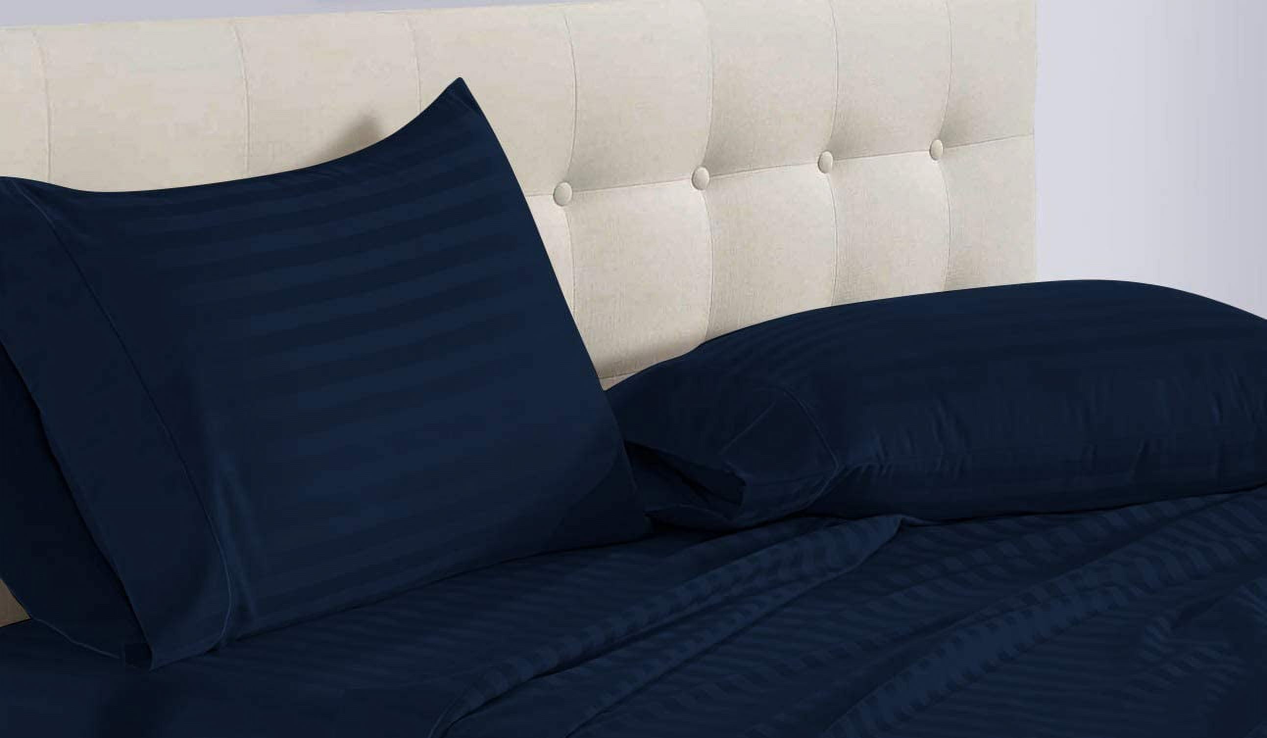 True Luxury Pure Heavy Rich Pima Cotton 4-Piece Bed Sheets Set Emperor ...