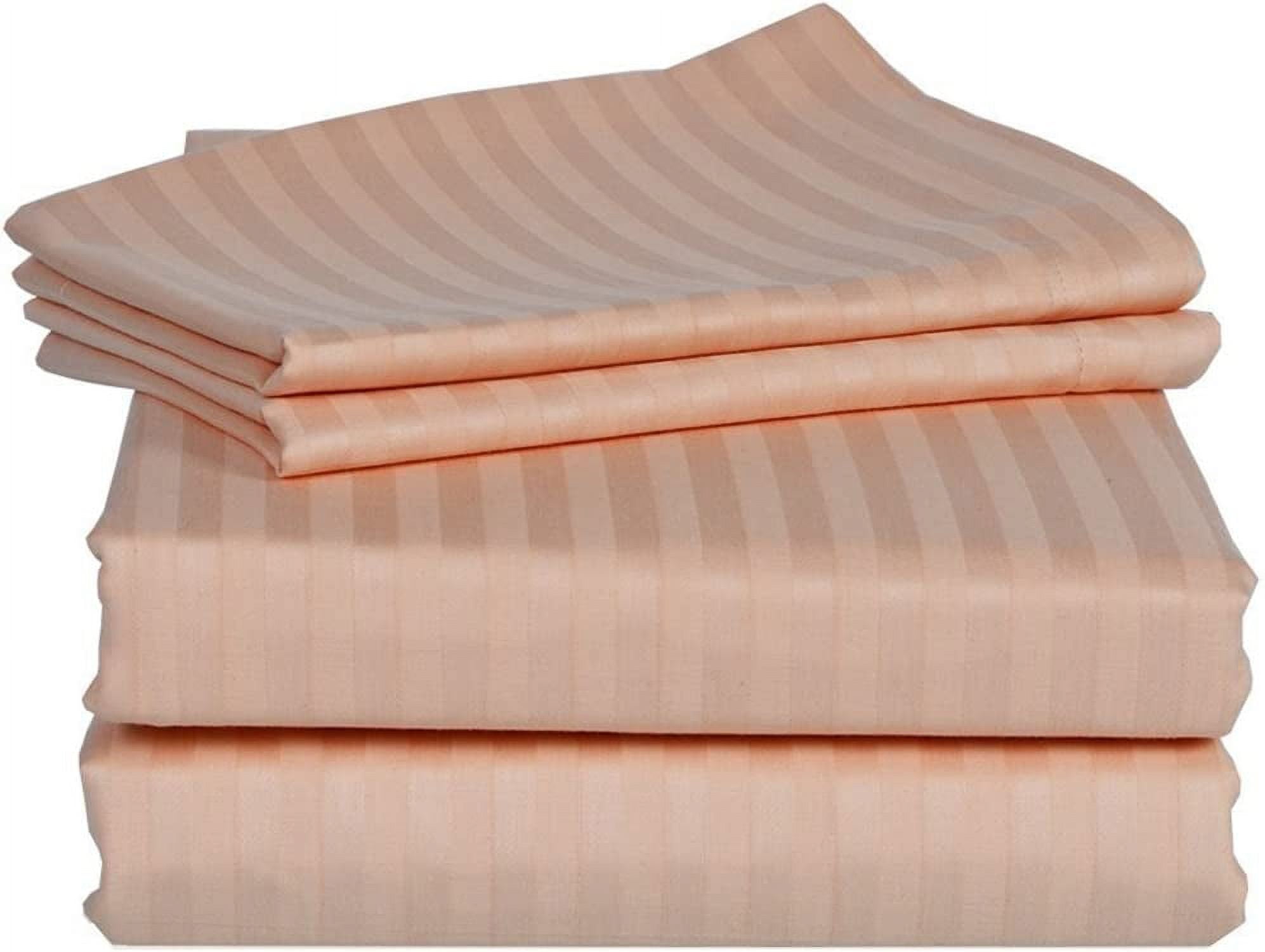 True Luxury Pure Heavy Rich Pima Cotton 4-Piece Bed Sheets Set Emperor ...